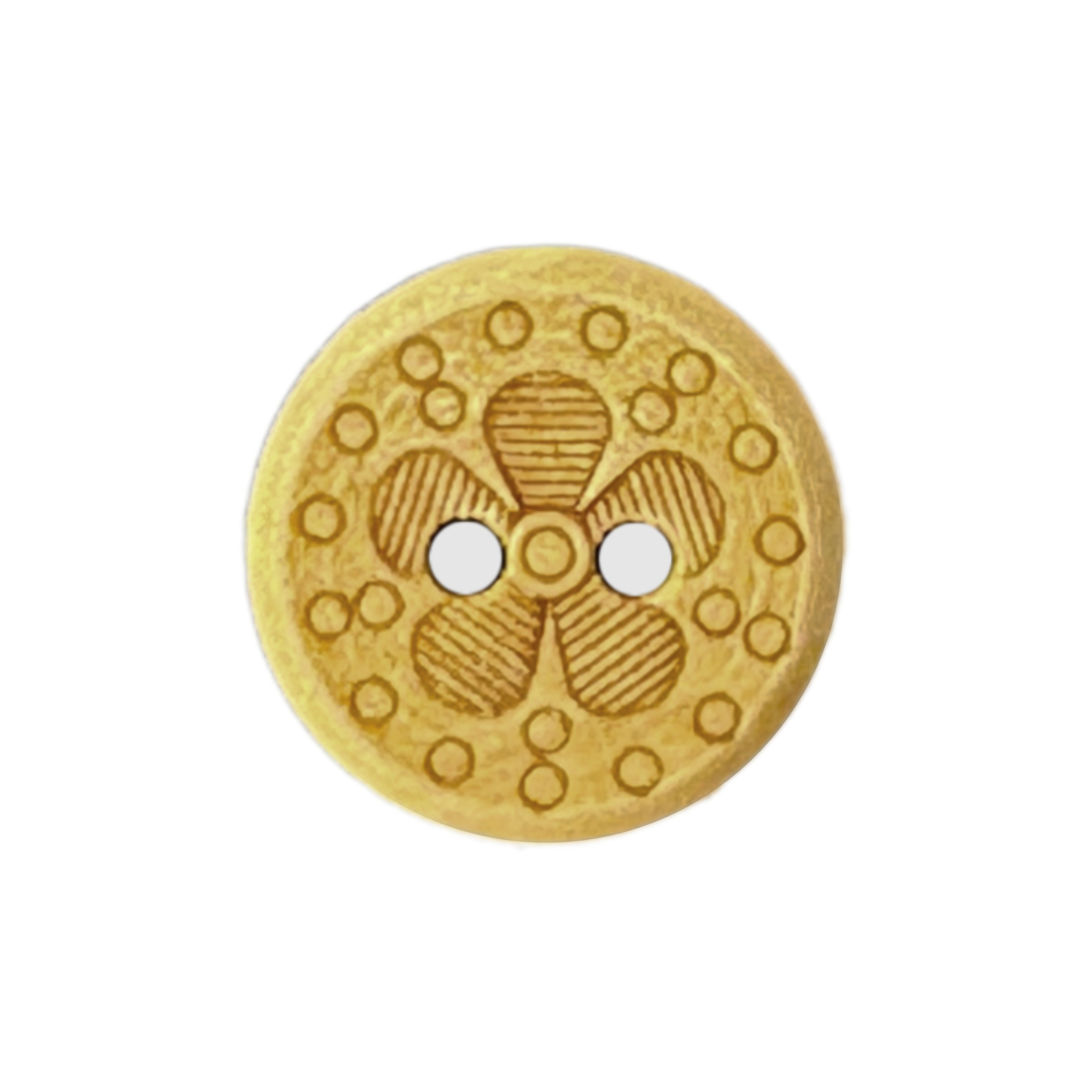 2-Hole Wooden Flower Design Button – Heit Wholesale