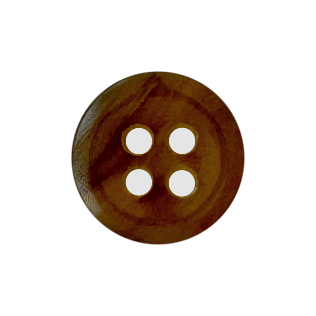 20L (1/2″) Brown Variegated 4-Hole Button with Shiny Finish – Heit's ...