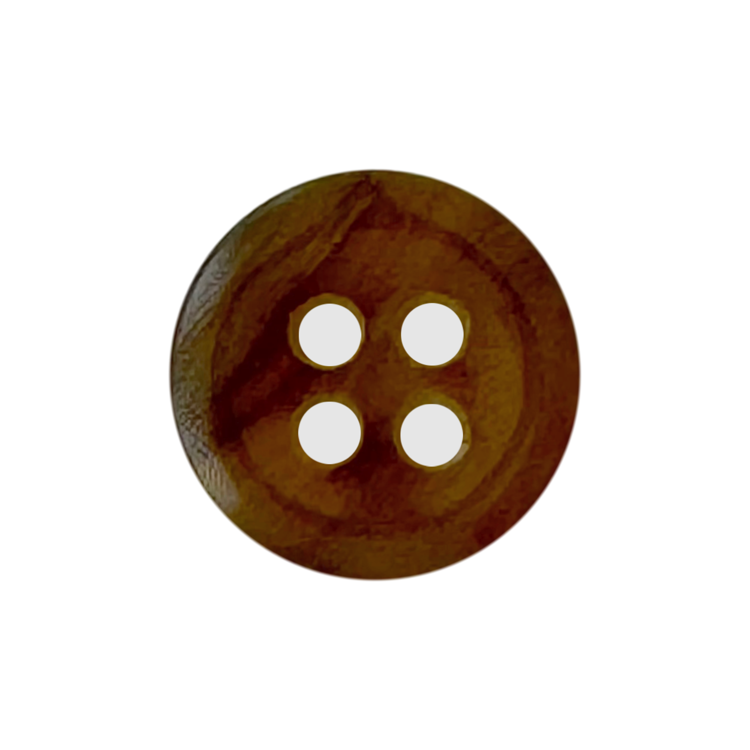 20L (1/2″) Brown Variegated 4-Hole Button with Shiny Finish – Heit ...