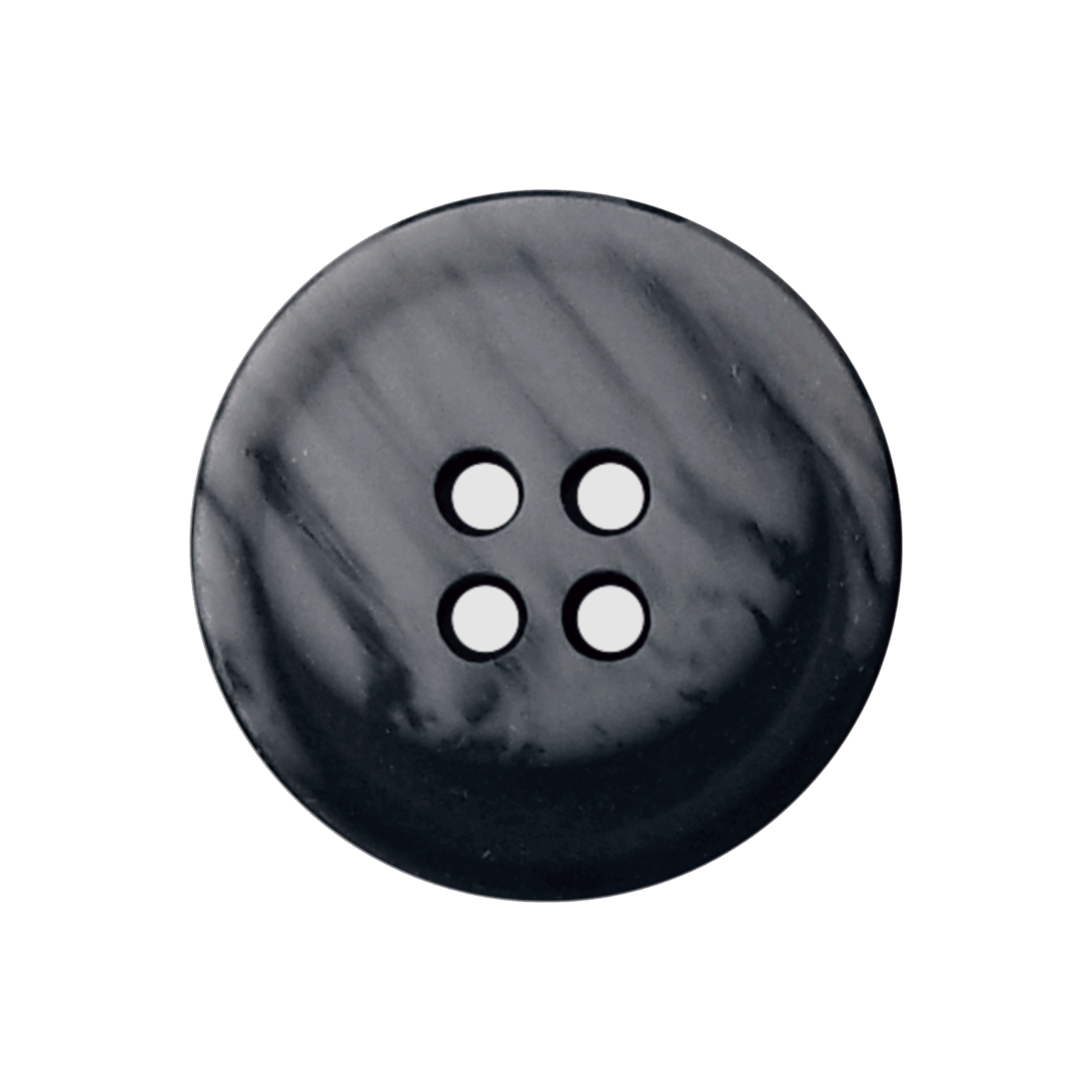 30L (3/4″) Black and Gray Variegated 4-Hole Pants Button with Matte ...