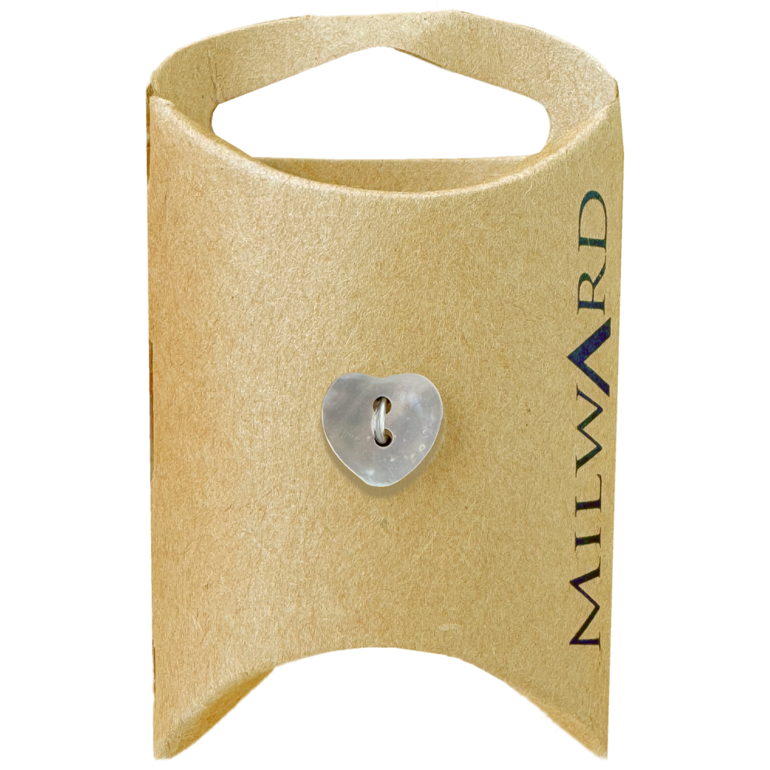 Milward Green Carded Shell 2-Hole Heart Button – Heit Wholesale